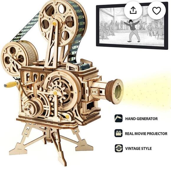 Hand craft | Toys | Hand Crank Film Projector 3d Wooden Puzzle | Poshmark
